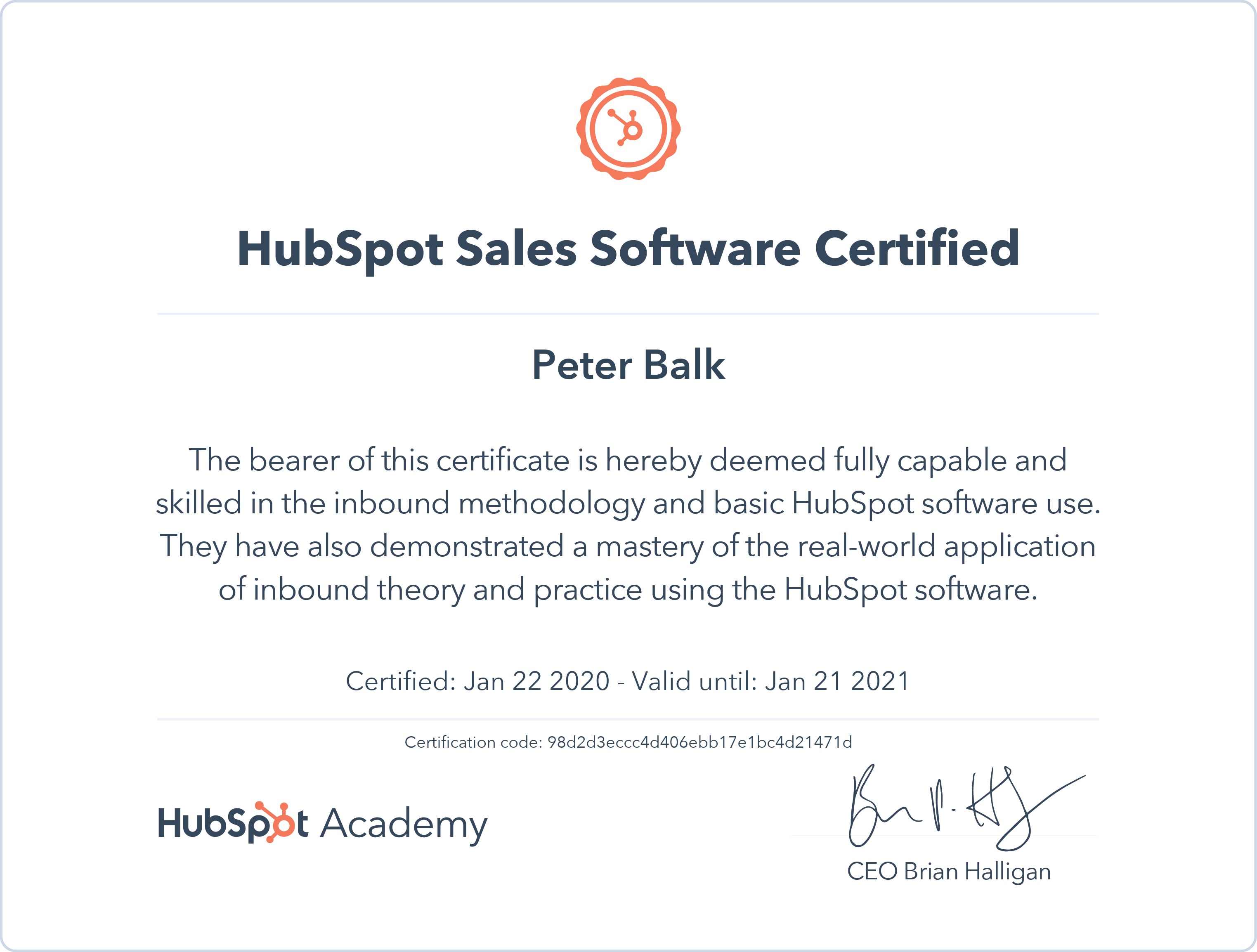 Peter Balk - Partner Development Manager @ HubSpot | MSc. Graduate ...